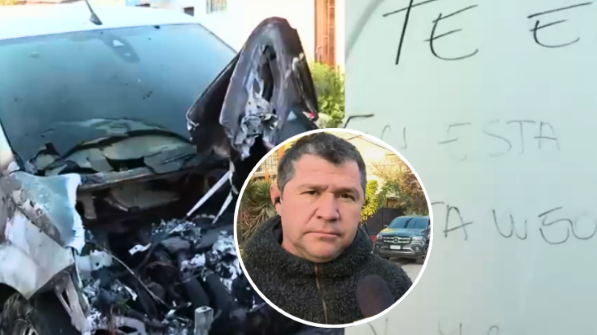 Hombre sufrió la quema de su furgón y descubrió insidiosos mensajes por ...